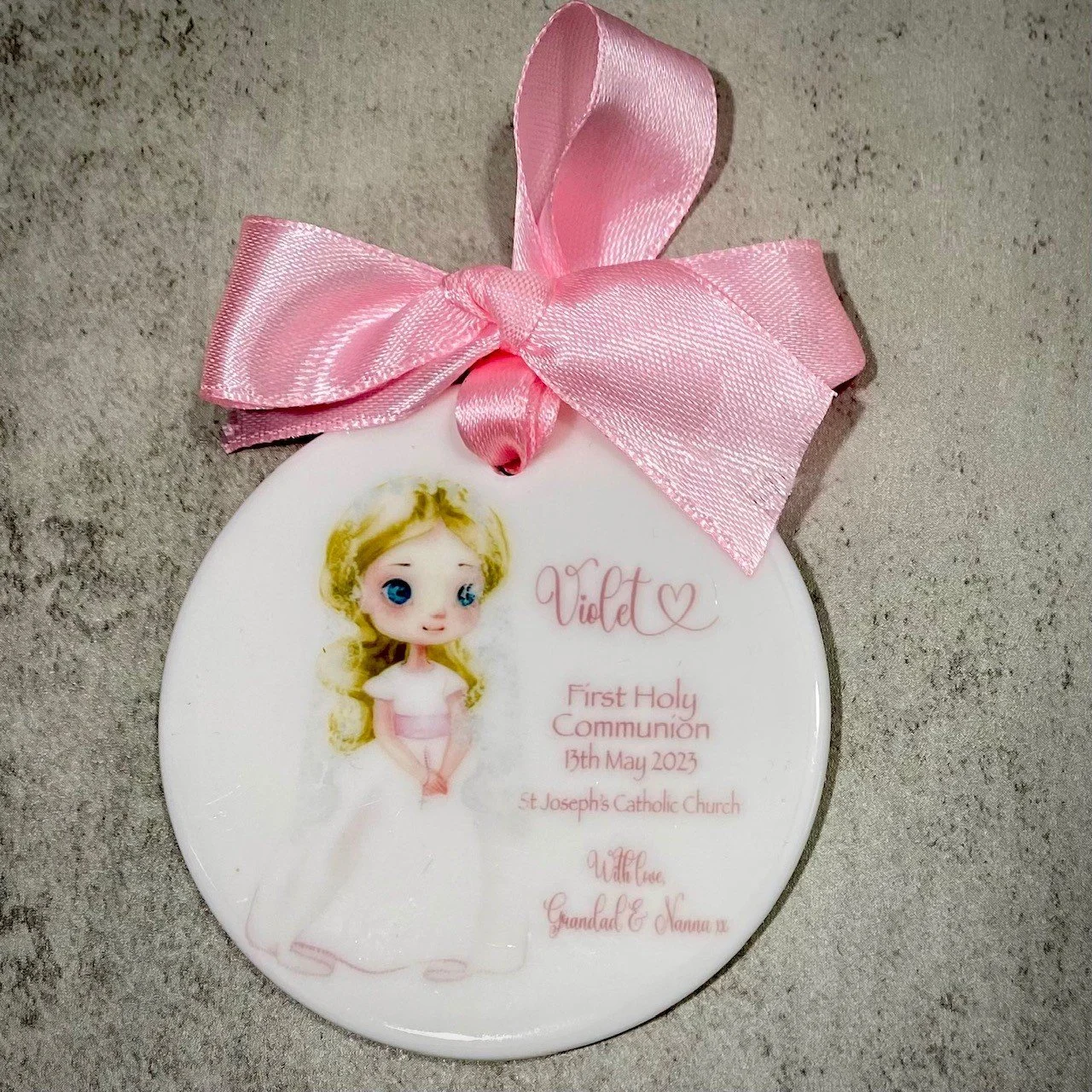 First Holy Communion Ornamental Memento — Nowhere Else Creations