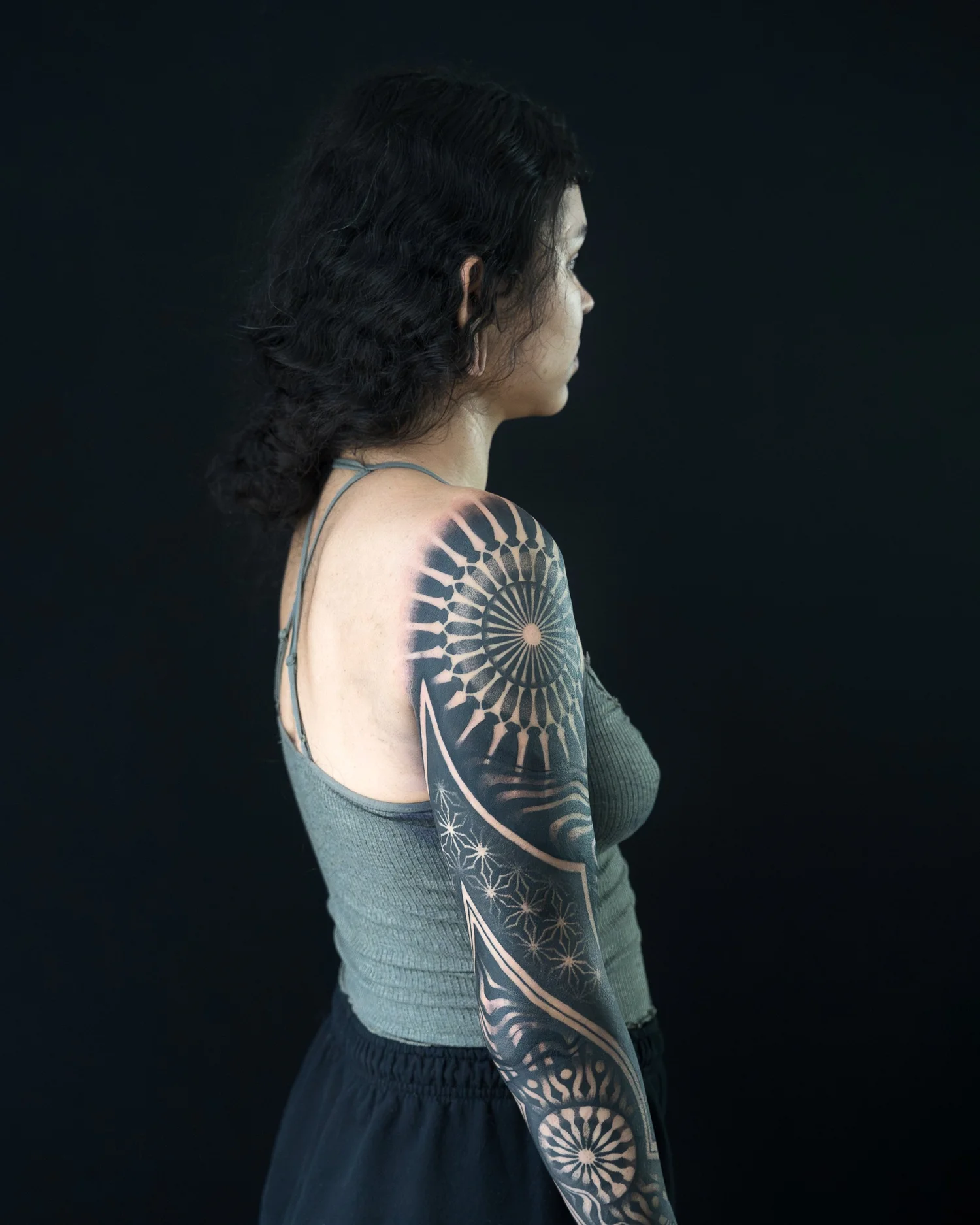 Katie Mizuno - Blackwork, Biophilic & Geometric Tattoos — Dark Water ...