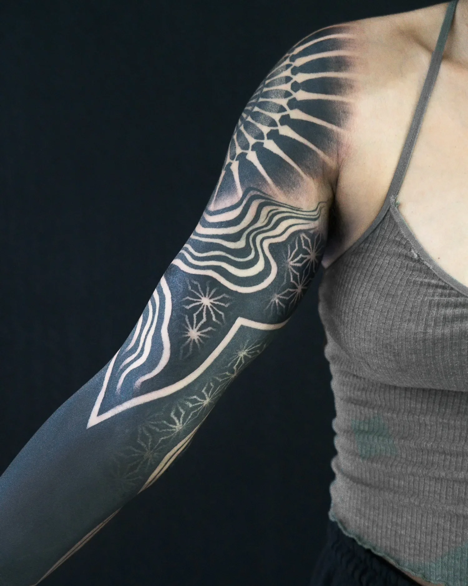 Katie Mizuno - Blackwork, Biophilic & Geometric Tattoos — Dark Water ...