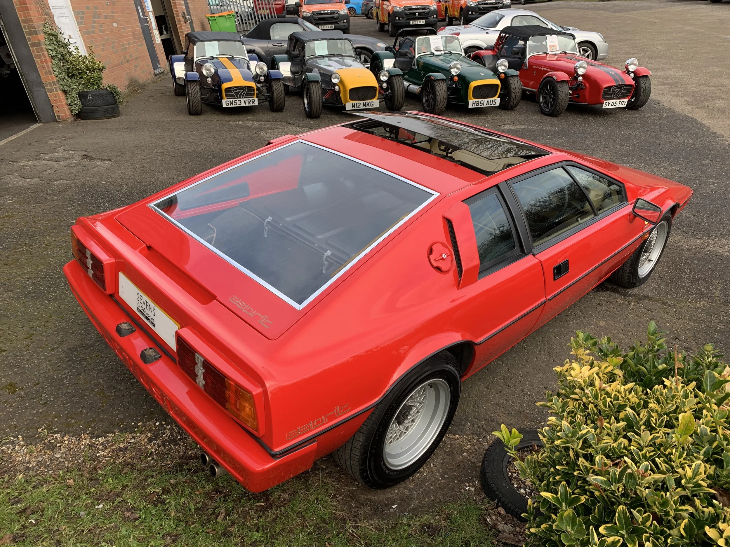 This beautiful Lotus Esprit S3 looks stunning in its gleaming Lotus Red ...