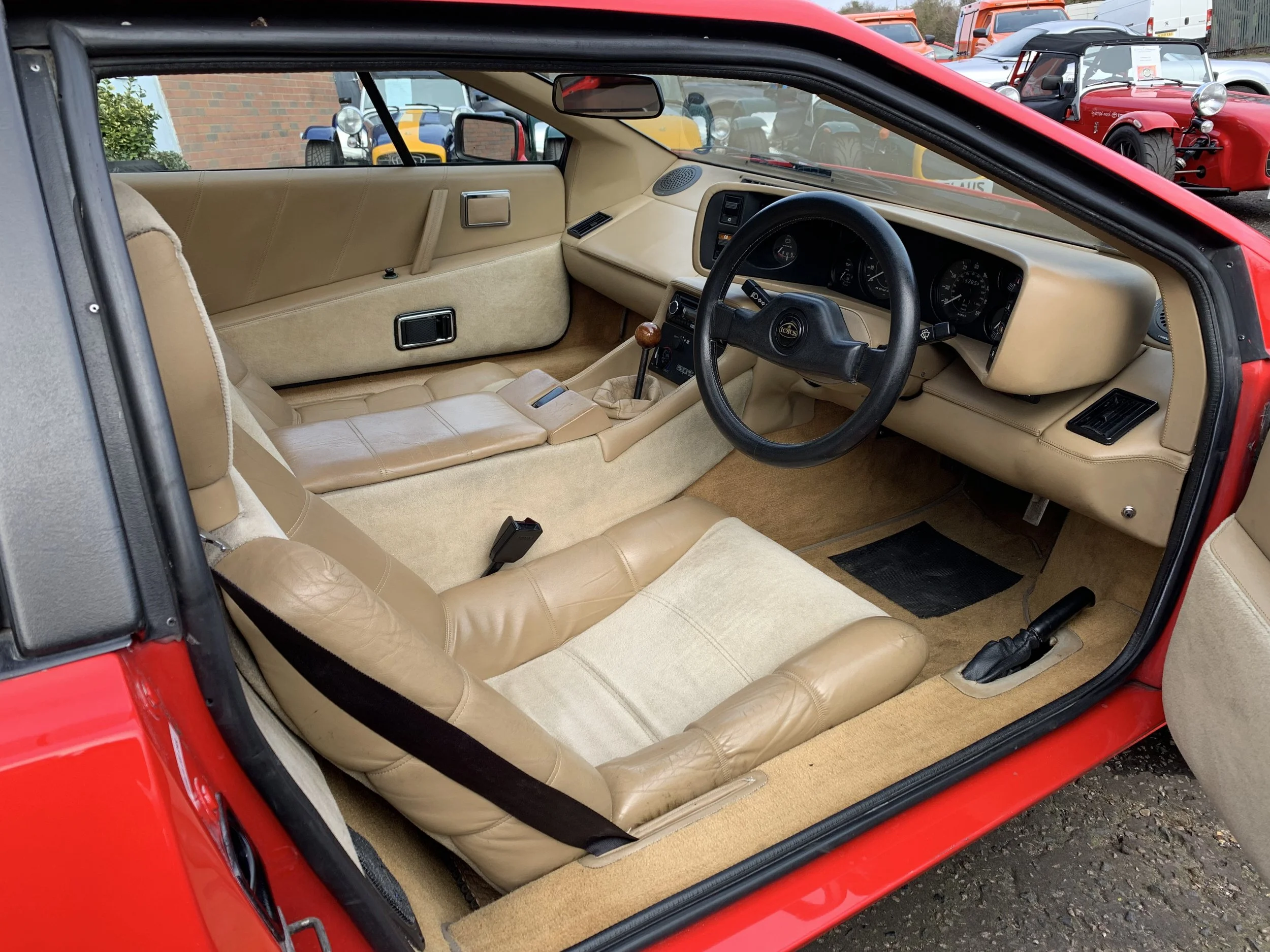 This beautiful Lotus Esprit S3 looks stunning in its gleaming Lotus Red ...