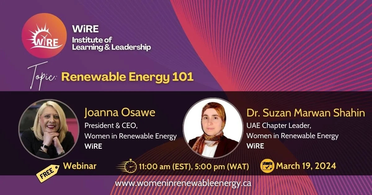 Renewable Energy 101 — Women in Renewable Energy WiRE