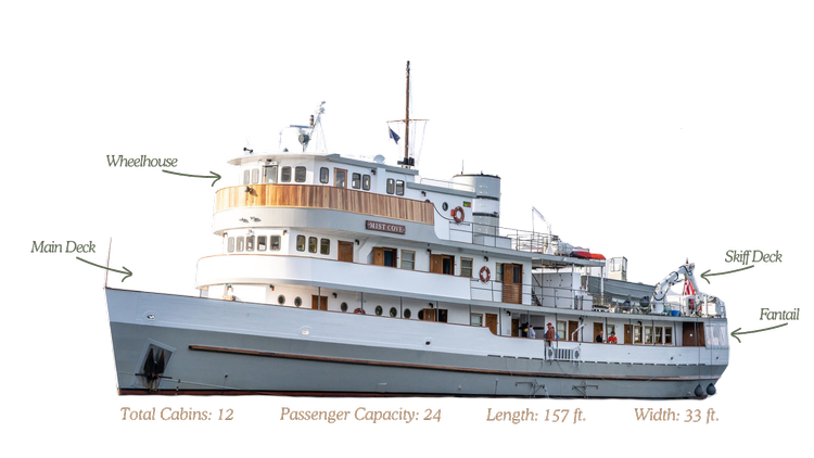 M/V Mist Cove | Modern Small Ship Alaska Cruises — The Boat Company