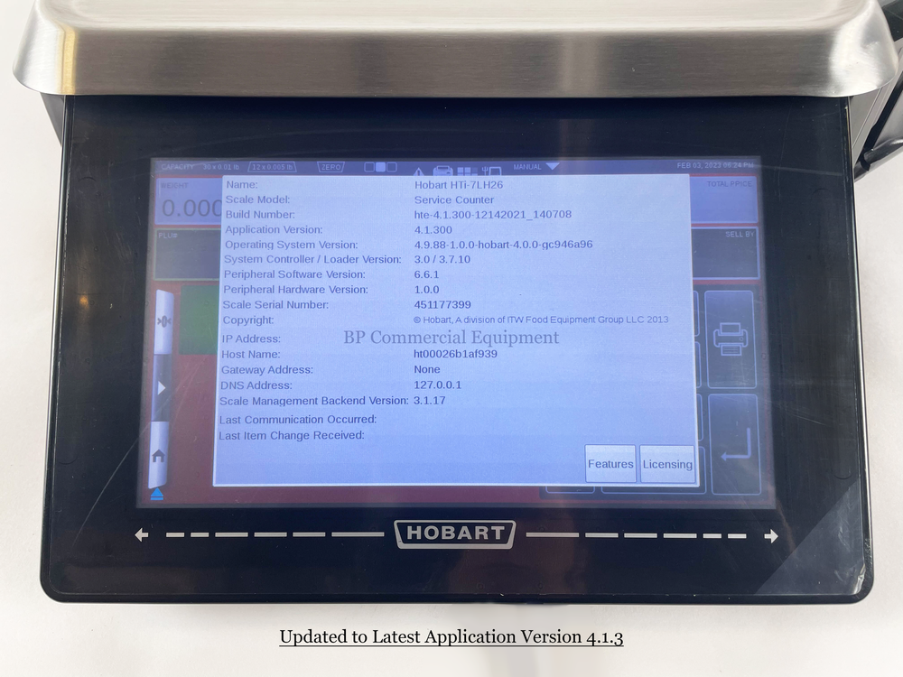 Professionally Refurbished Hobart HTi Scales