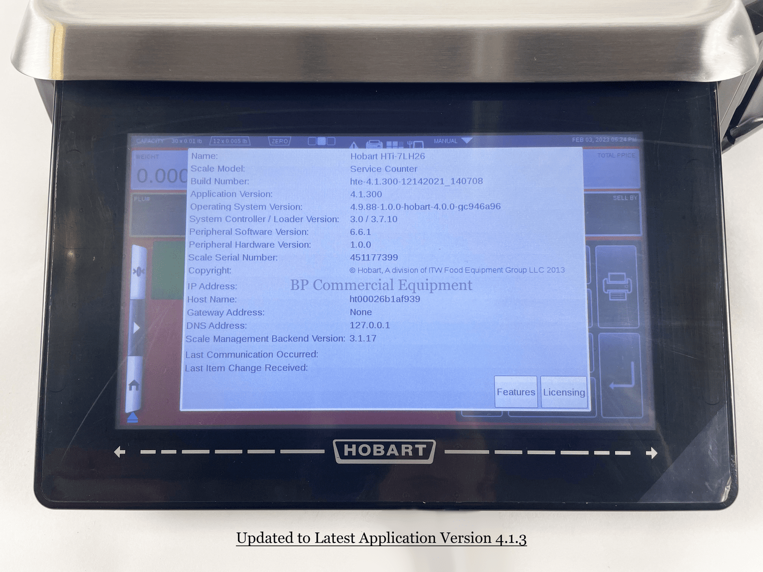 Professionally Refurbished Hobart HTi Scales