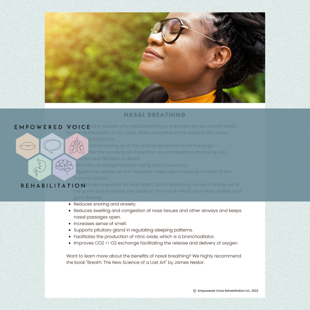 Vocal Health & Hygiene Checklist — Empowered Voice Rehabilitation