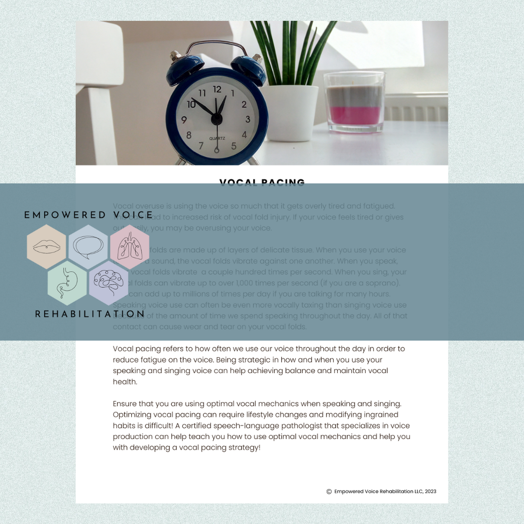 Vocal Health & Hygiene Handout — Empowered Voice Rehabilitation