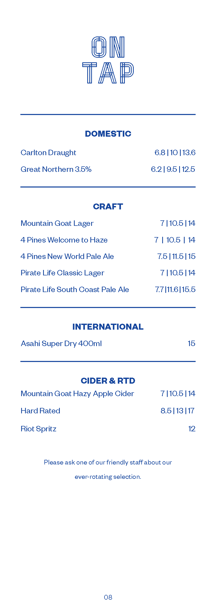 See Our Menu — Hightail Bar & Grill | Happy Hour, Event Space on ...