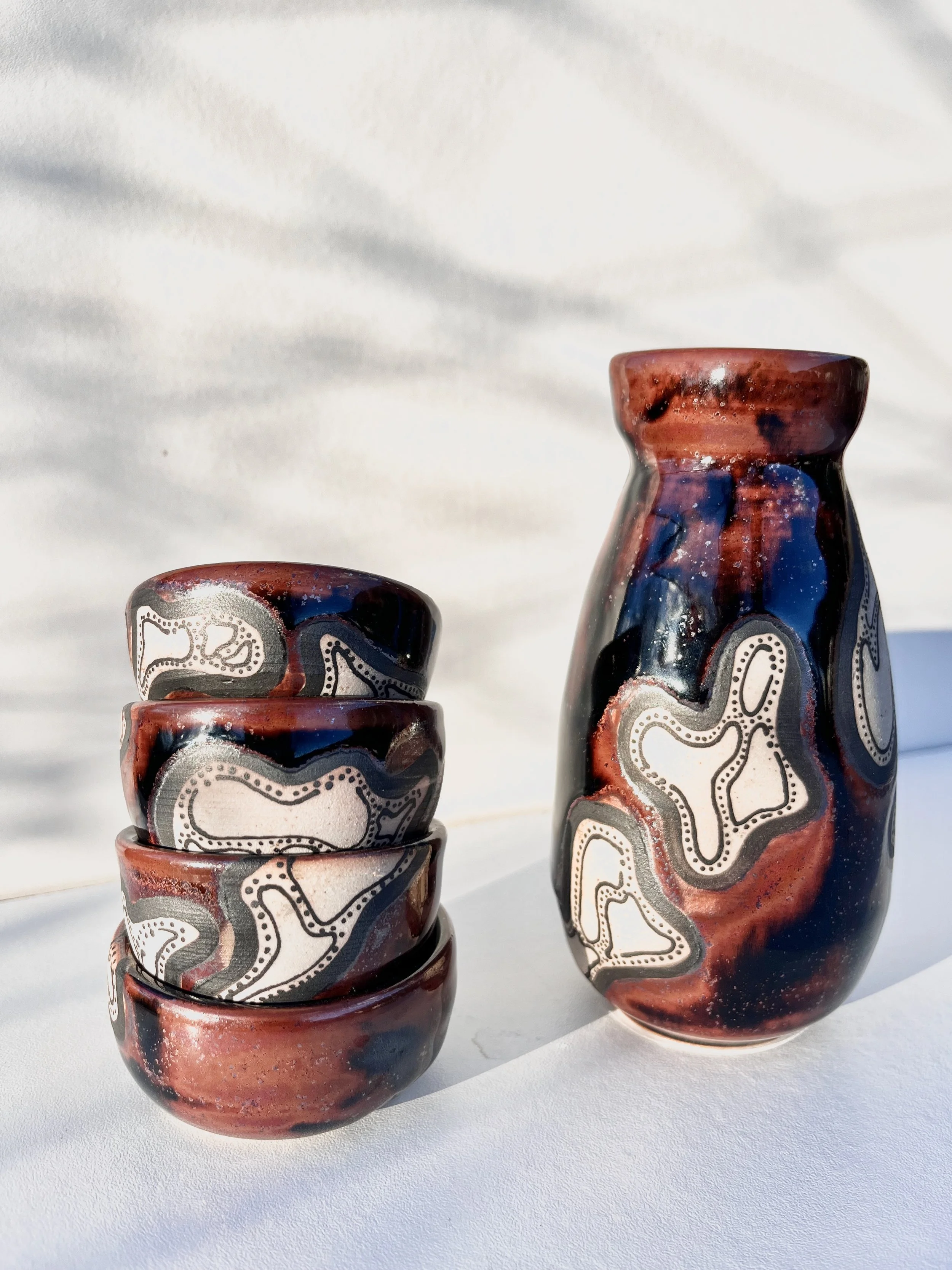 Sunshine Doodle mug, 6-8 oz — Norma Jane Ceramics