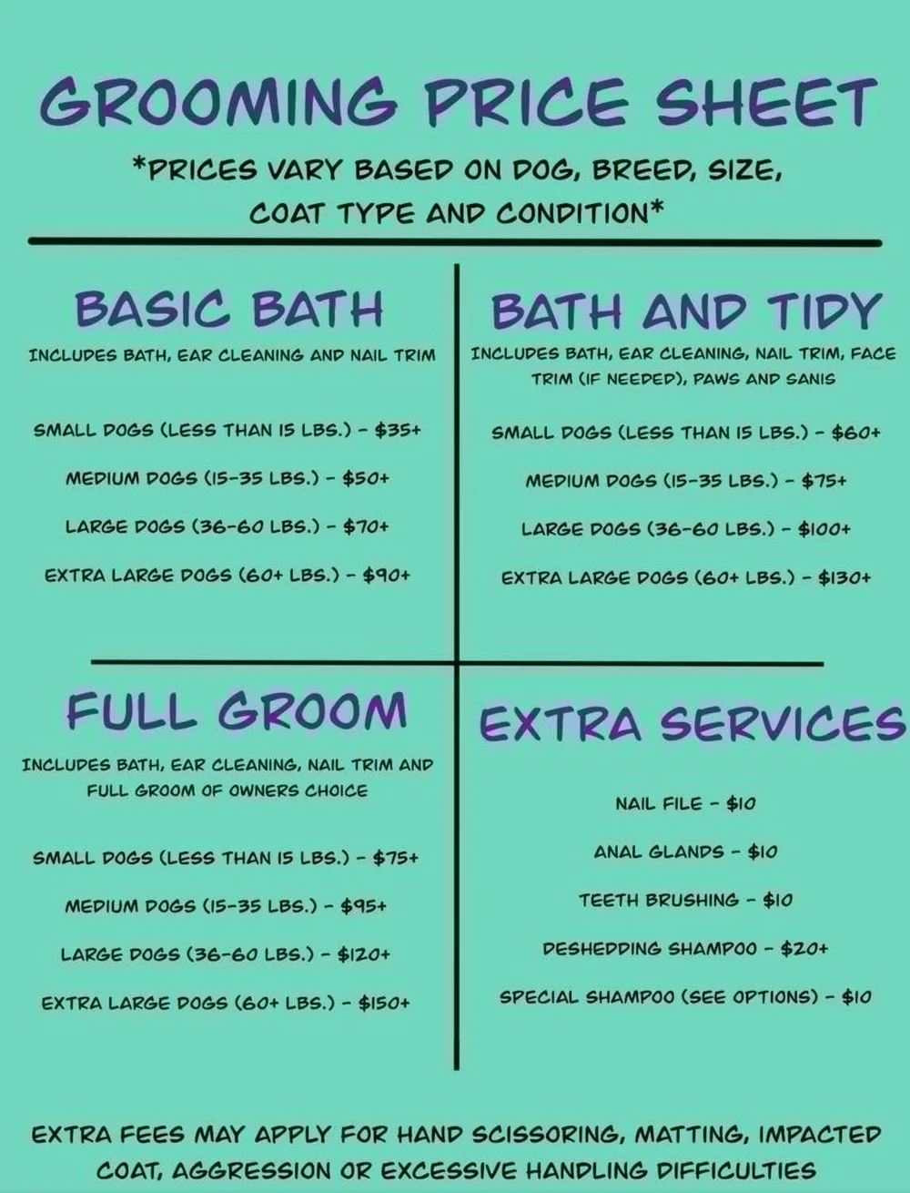 Grooming — Paw Partner Dog Training