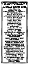 Cabot Annual Events — Cabot Chronicle