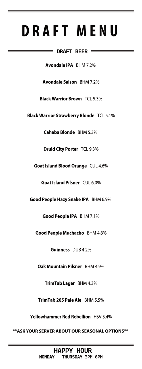 Tuscaloosa — AVENUE PUB