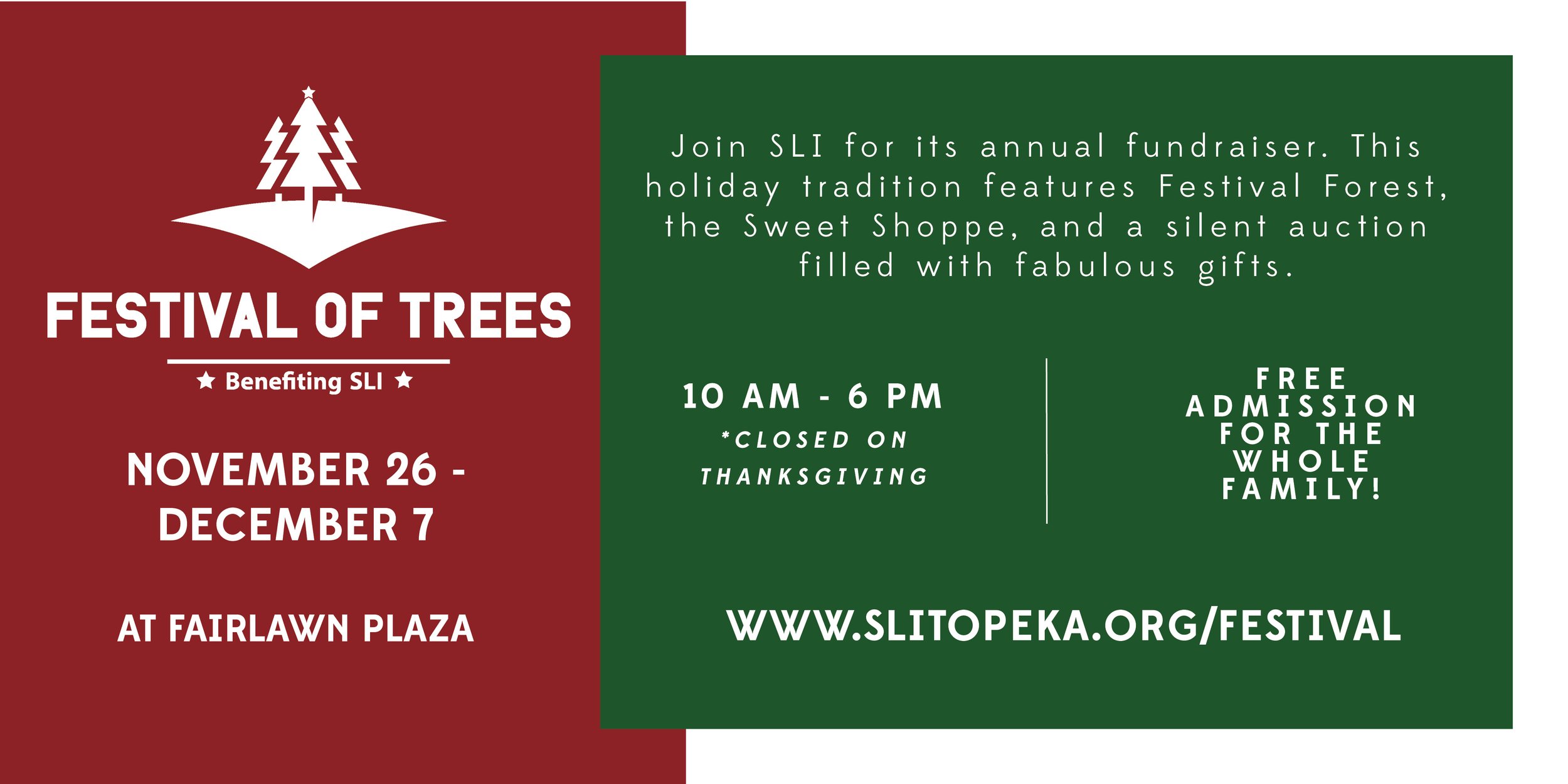 Festival of Trees — SLI • Success, Learning & inclusion