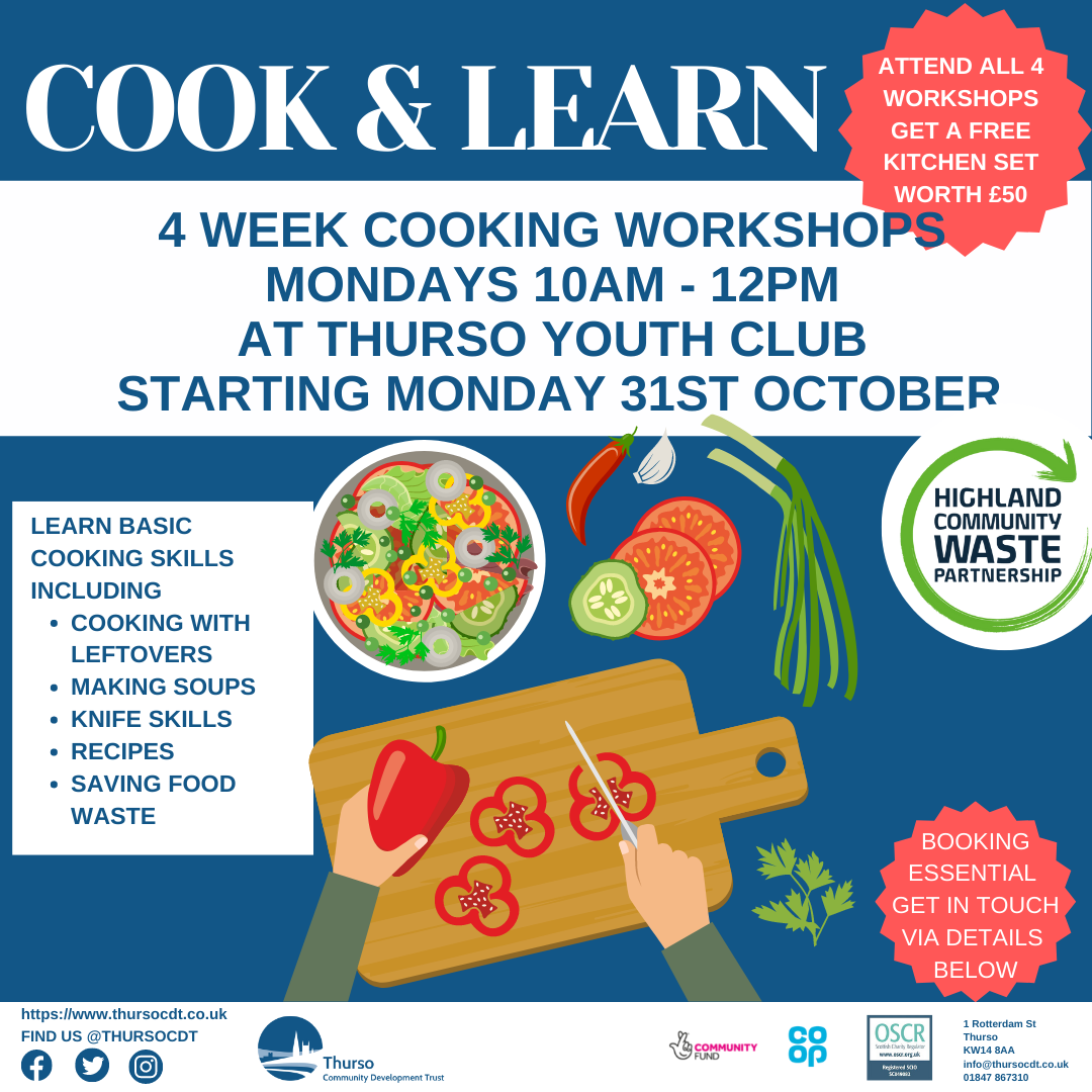 Cook & Learn Workshops — Thurso Community Development Trust