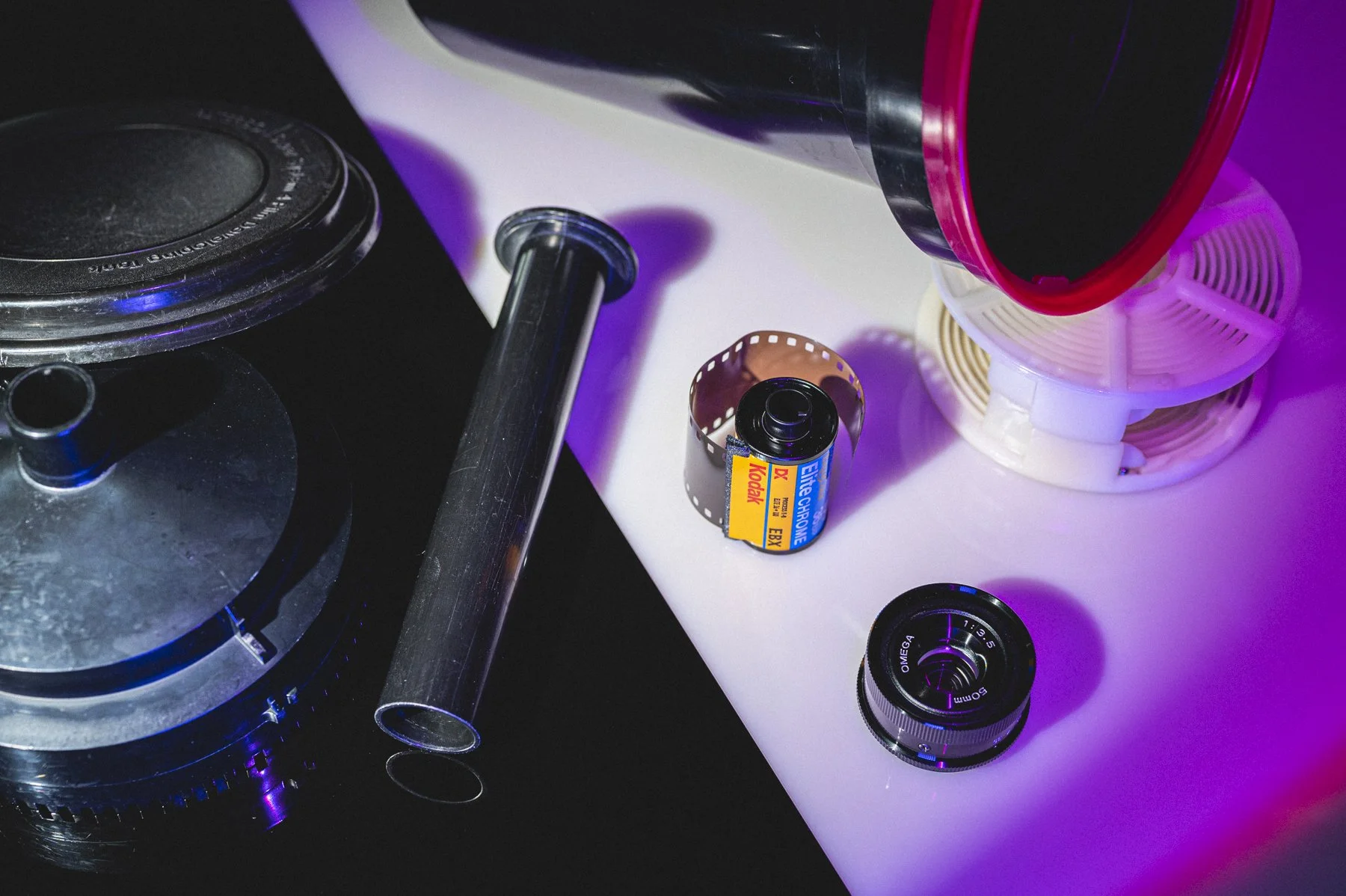 We can process your black and white film, cut and sleeve the negatives ...