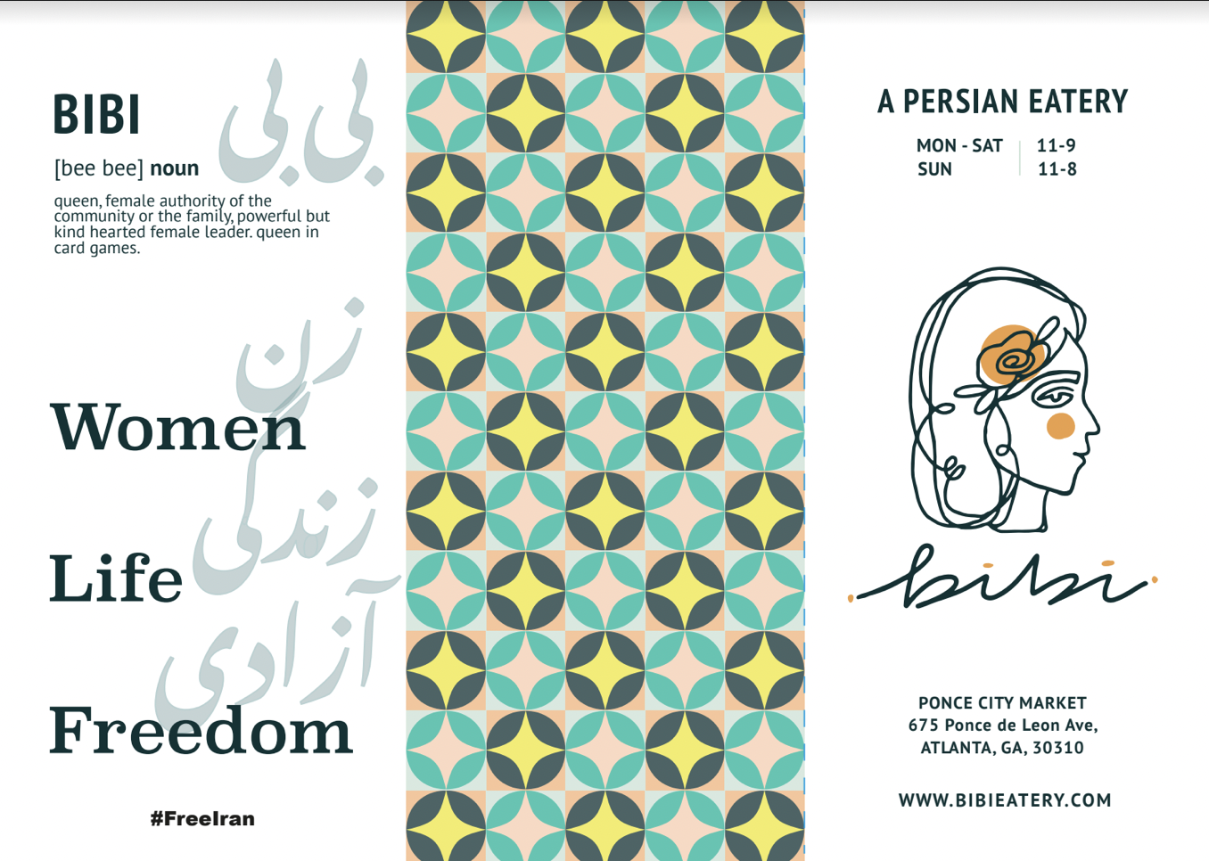 Bibi Menu — Bibi Eatery