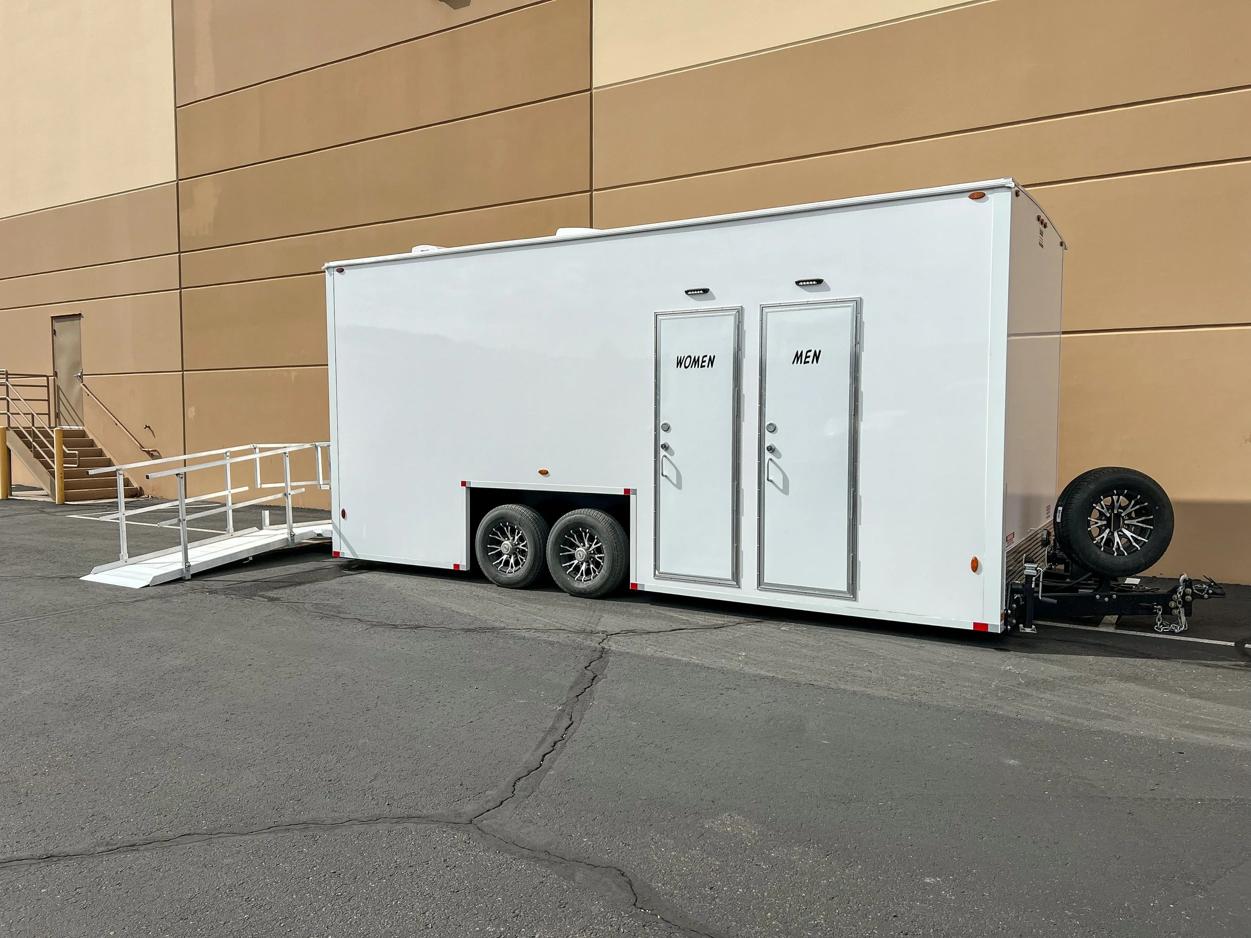 Luxury ADA + 2 Stall Restroom Trailer — LTD Luxury Restroom Trailers