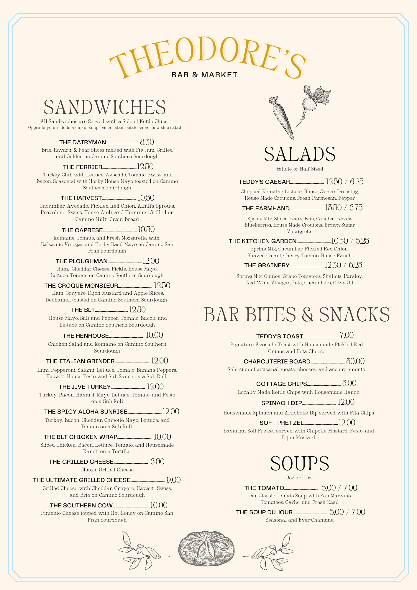 Location — Theodore's Bar & Market