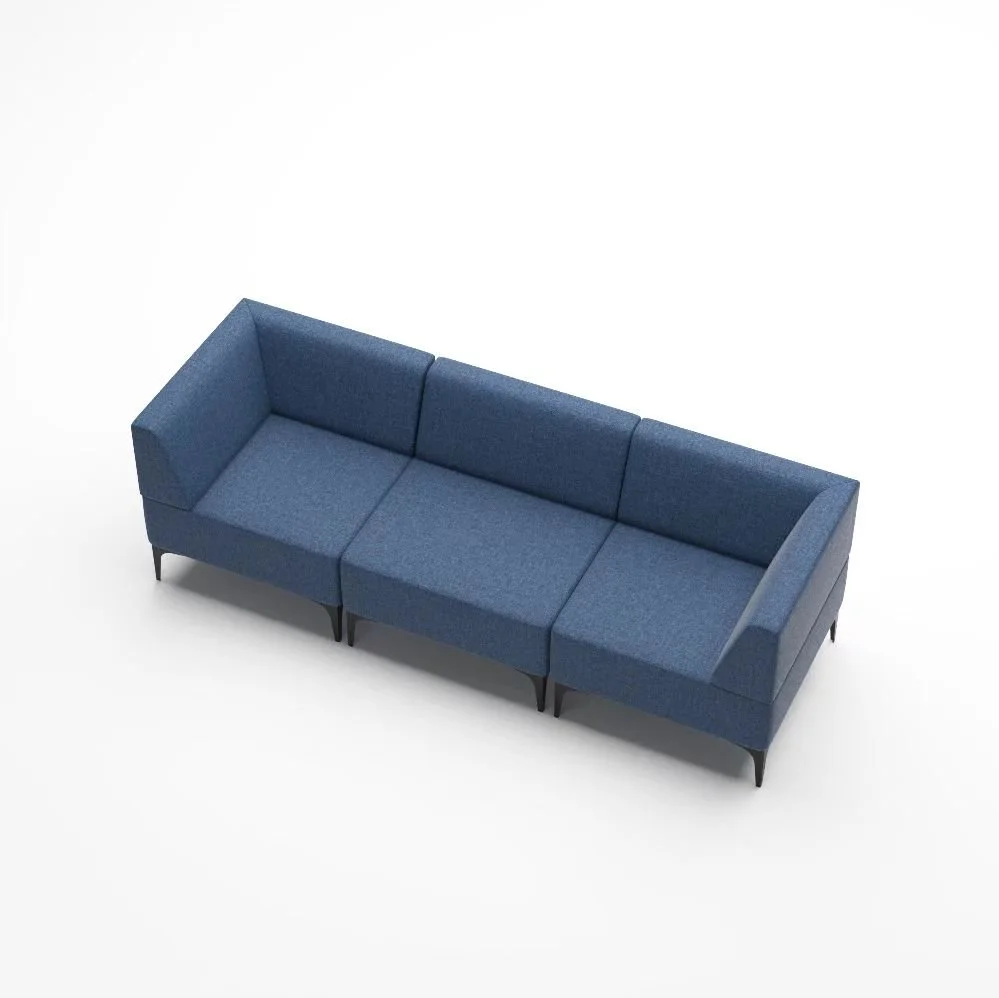 Go upholstered modular lounge for reception and collaborative spaces
