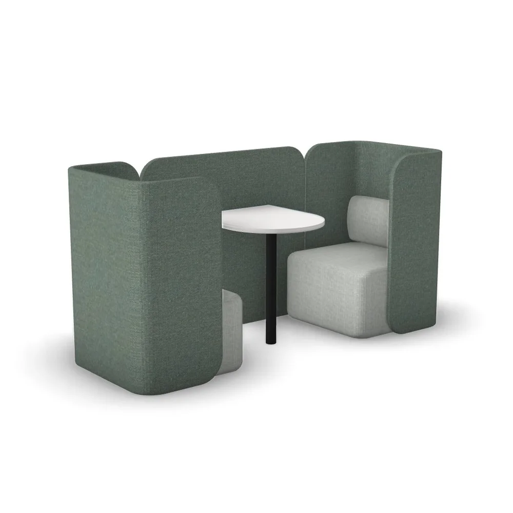 Club Upholstered Quiet Booth for Team Collaboration