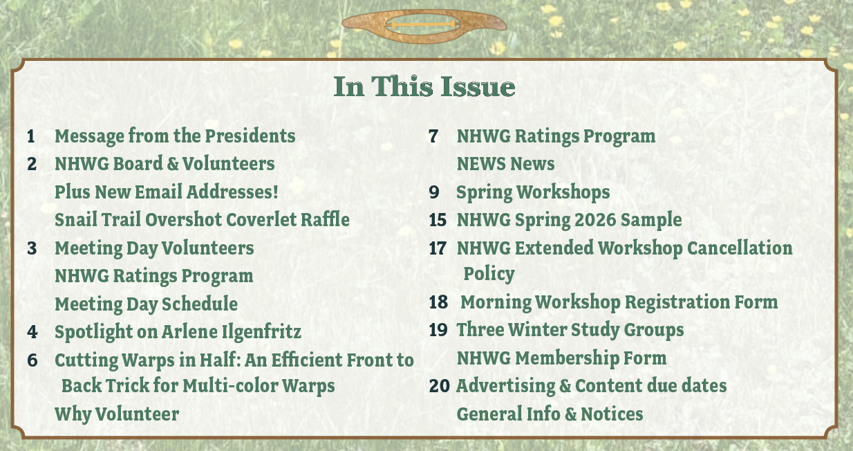 Newsletter/Spotlight — NH Weaver's Guild