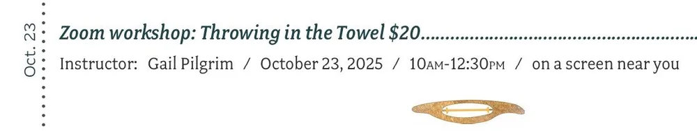 Throwing in the Towel - Zoom Workshop — NH Weaver's Guild