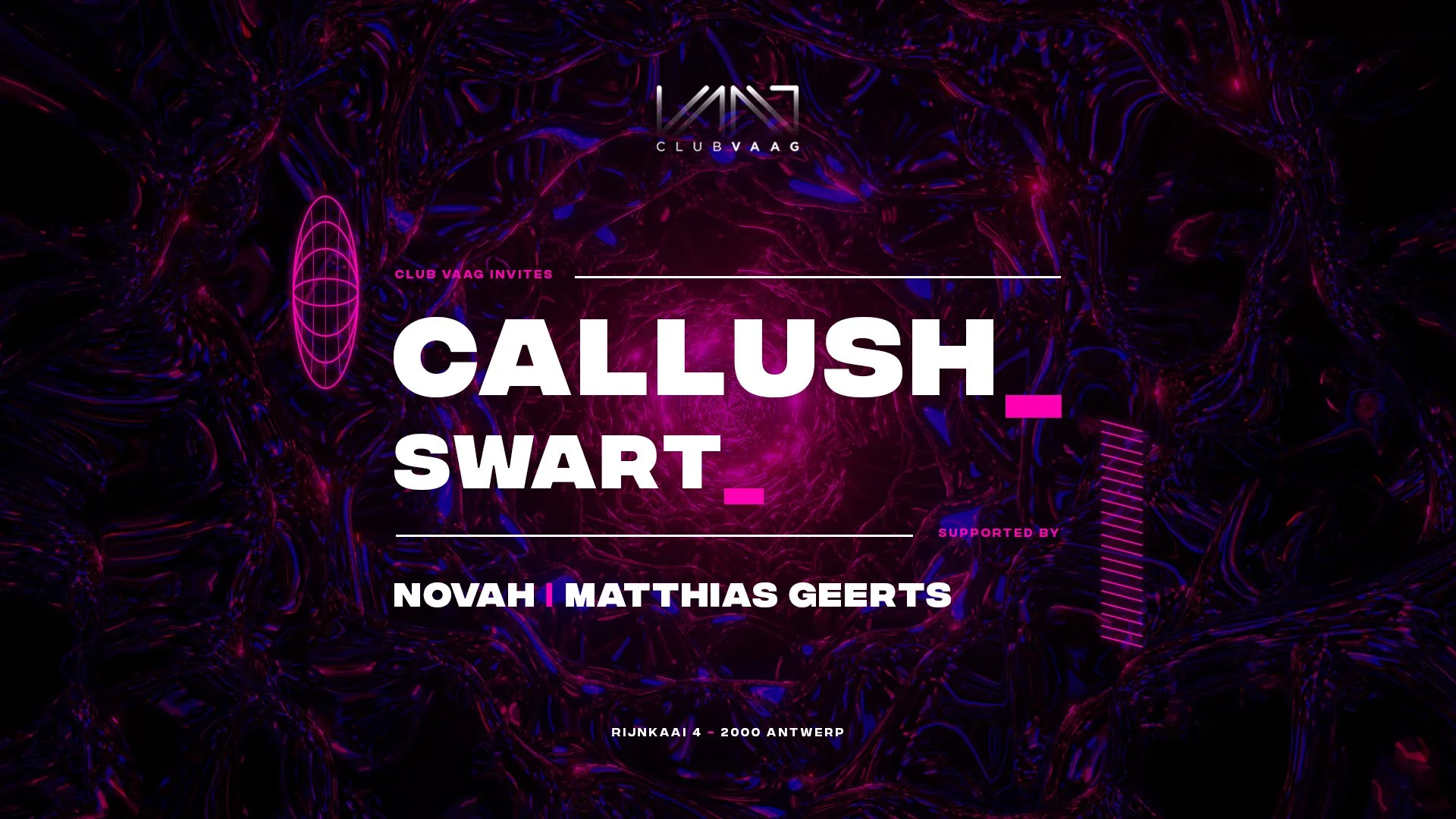 AGENDA — Club Vaag