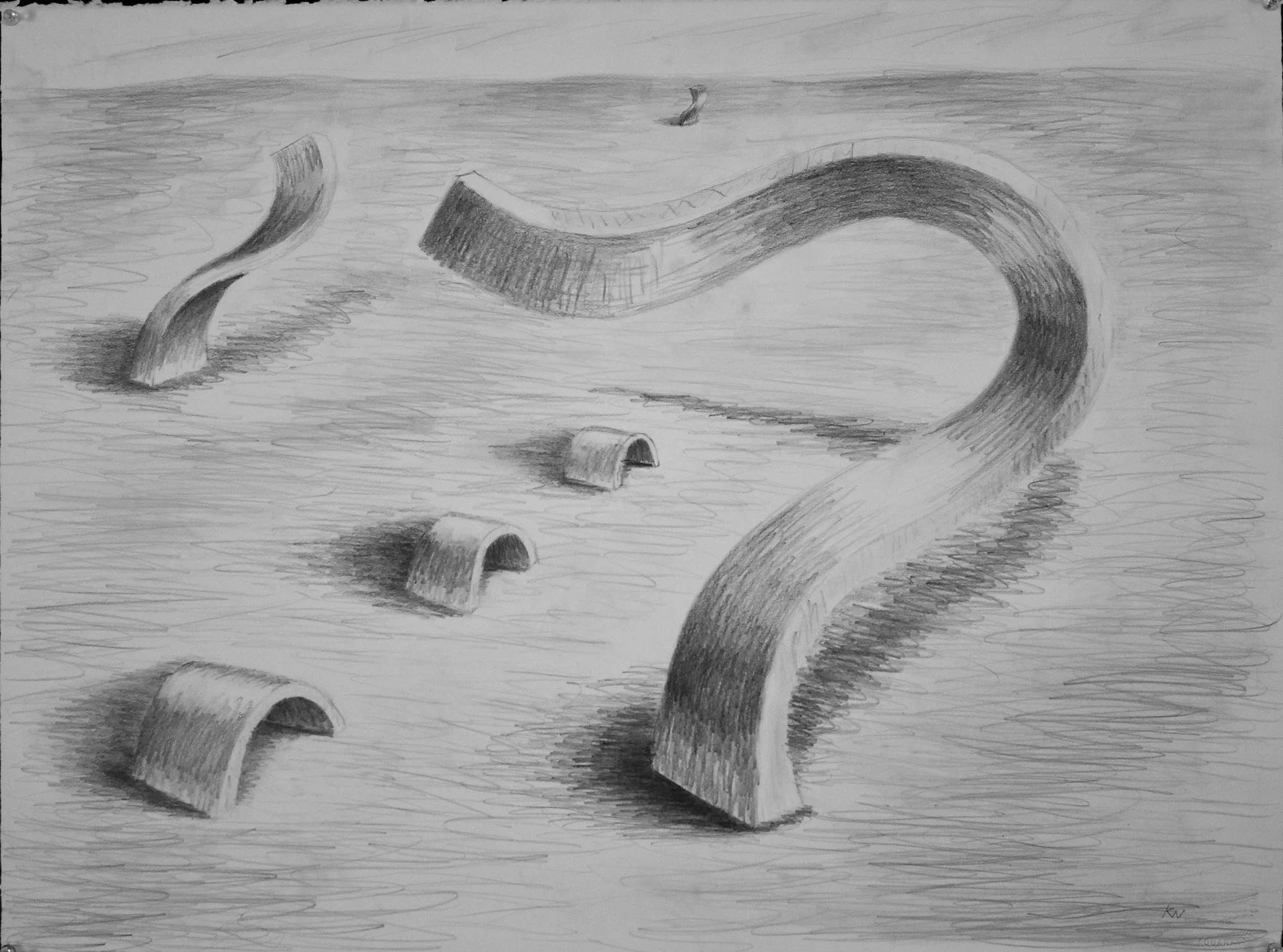 Rune Series Graphite Drawings — Kenneth Wenzel