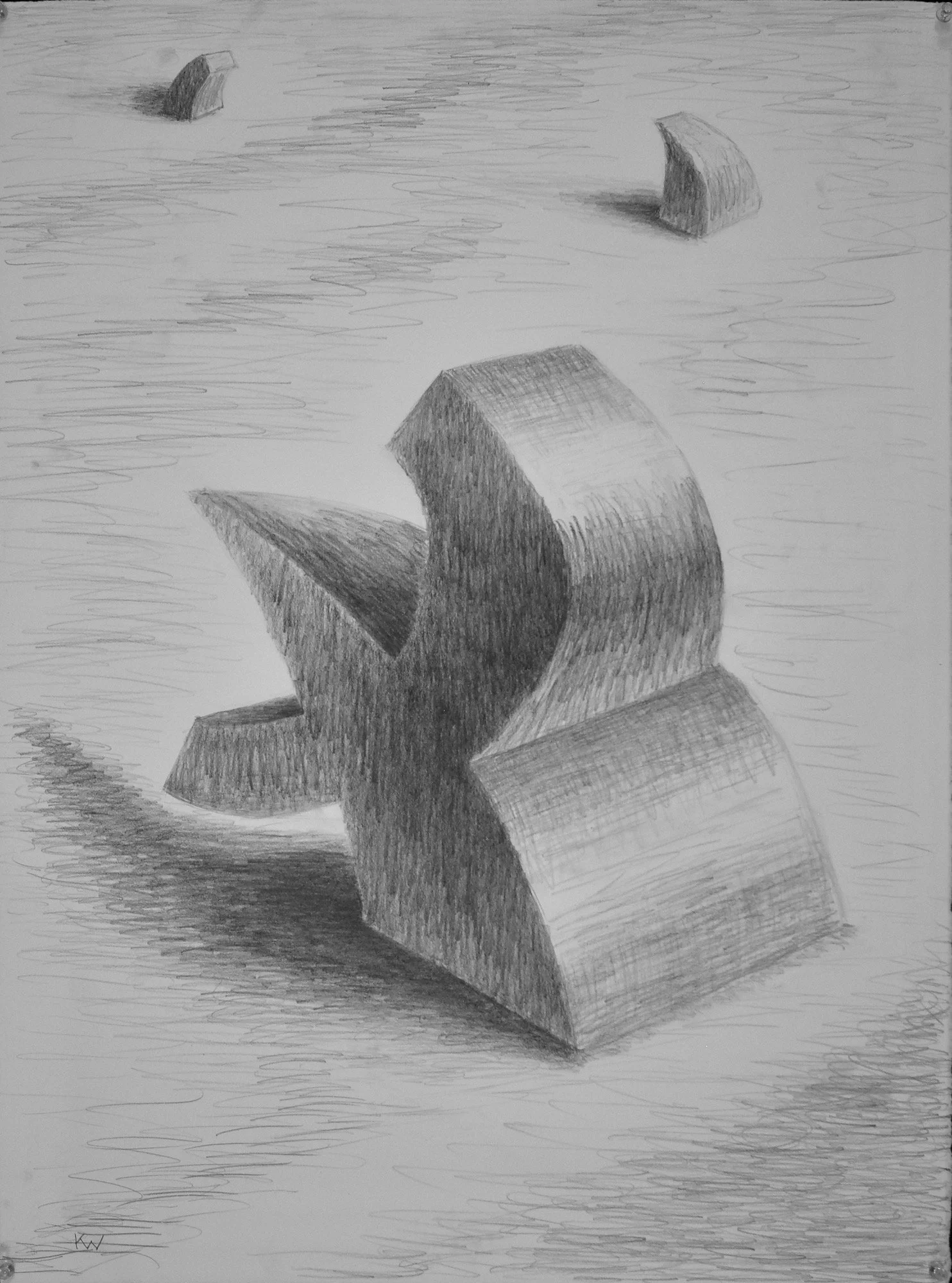 Rune Series Graphite Drawings — Kenneth Wenzel