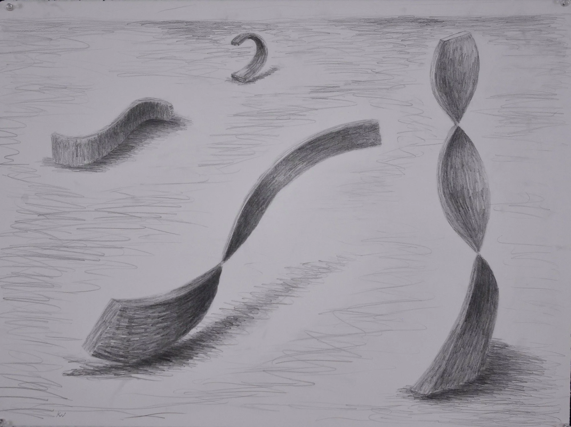 Rune Series Graphite Drawings — Kenneth Wenzel