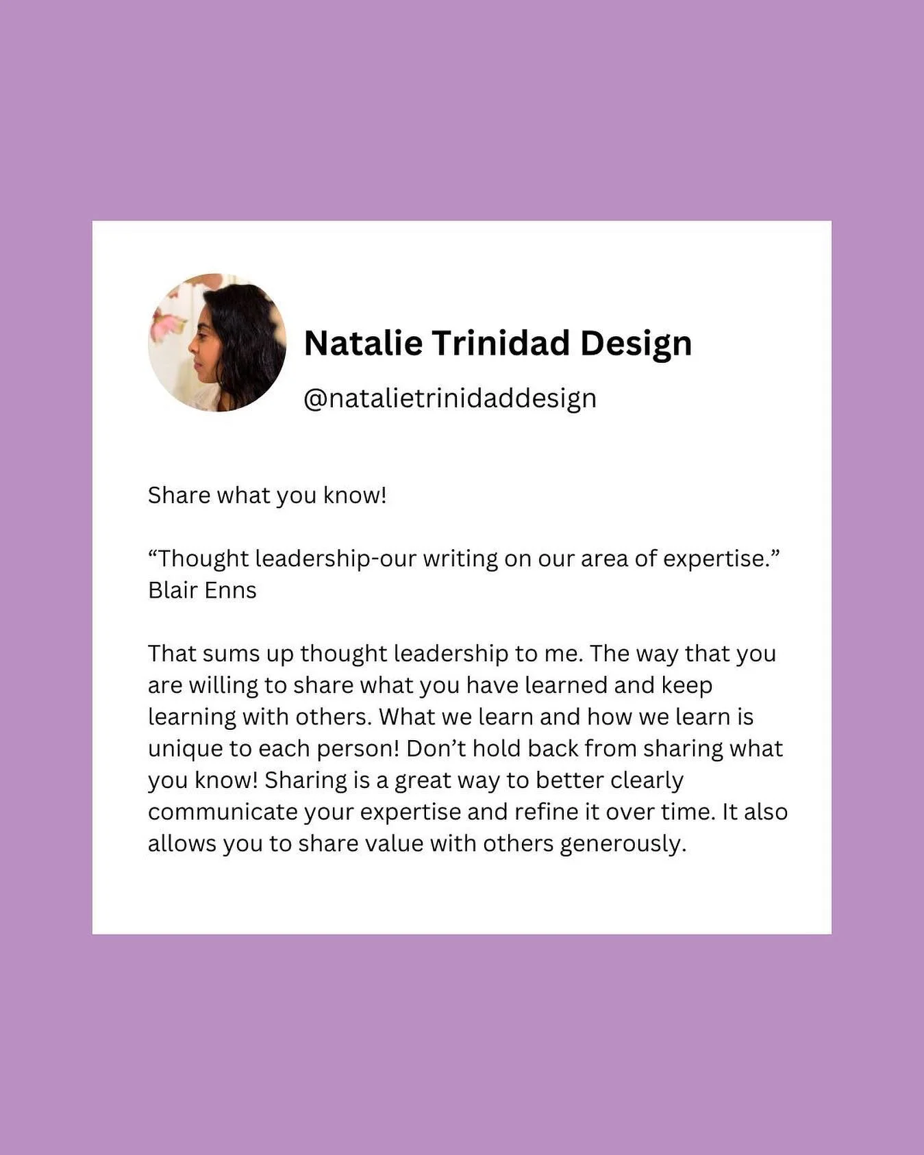 Beautiful as You — Natalie Trinidad Design