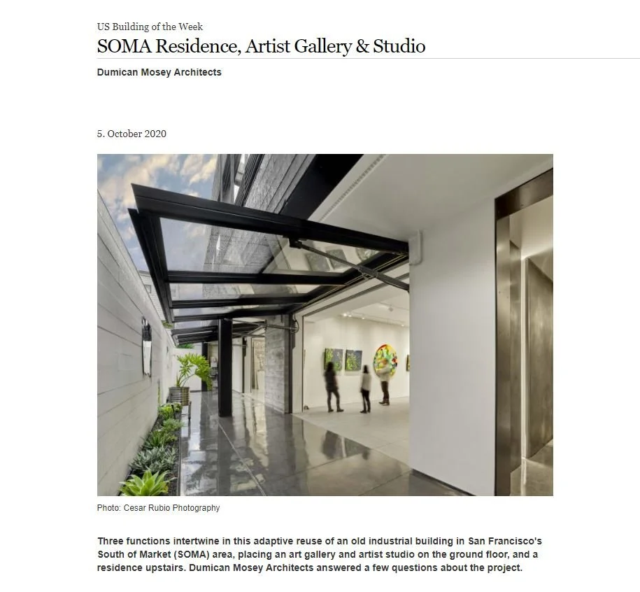 World Architects - US Building of the Week — Dumican Mosey Architects