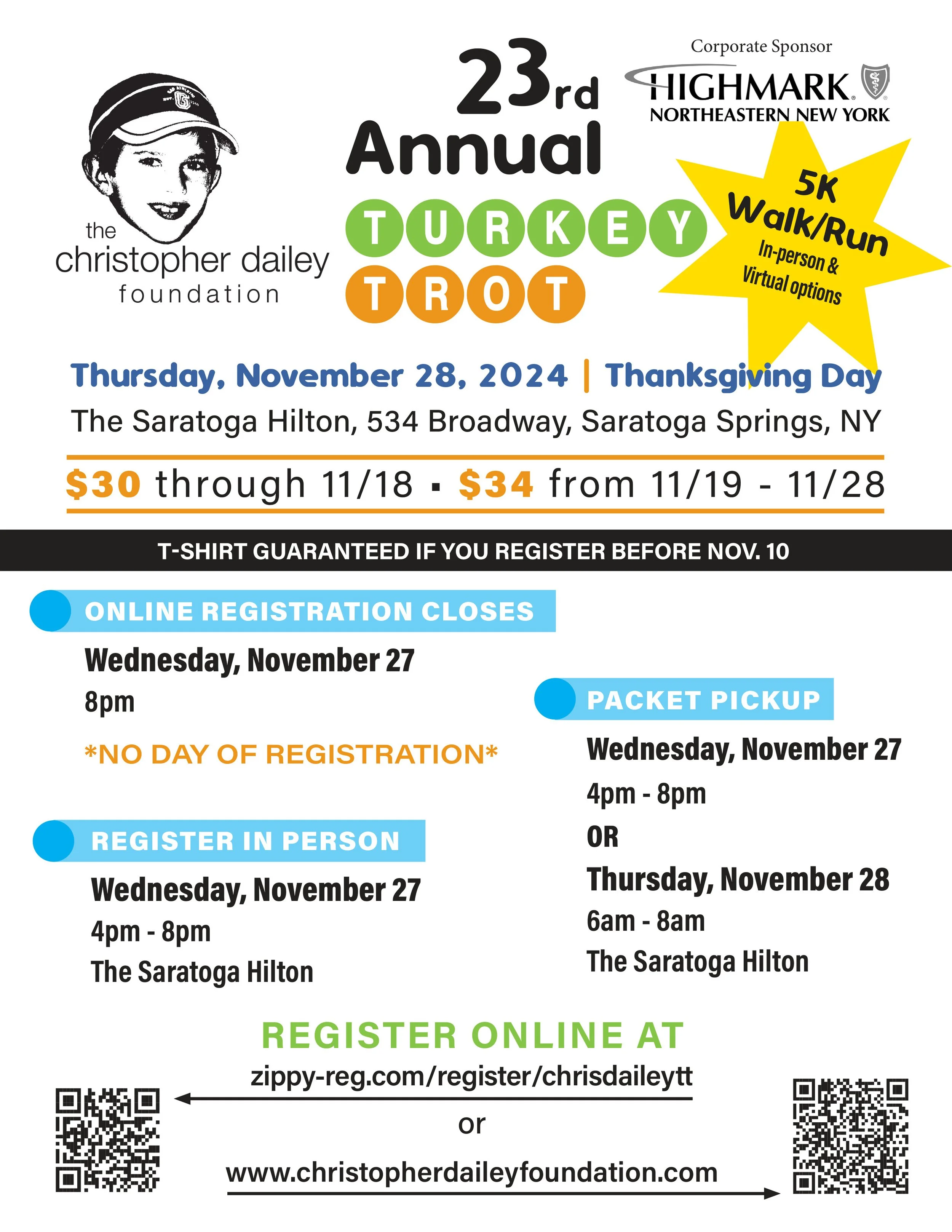 Turkey Trot 2024 — Christopher Dailey Foundation