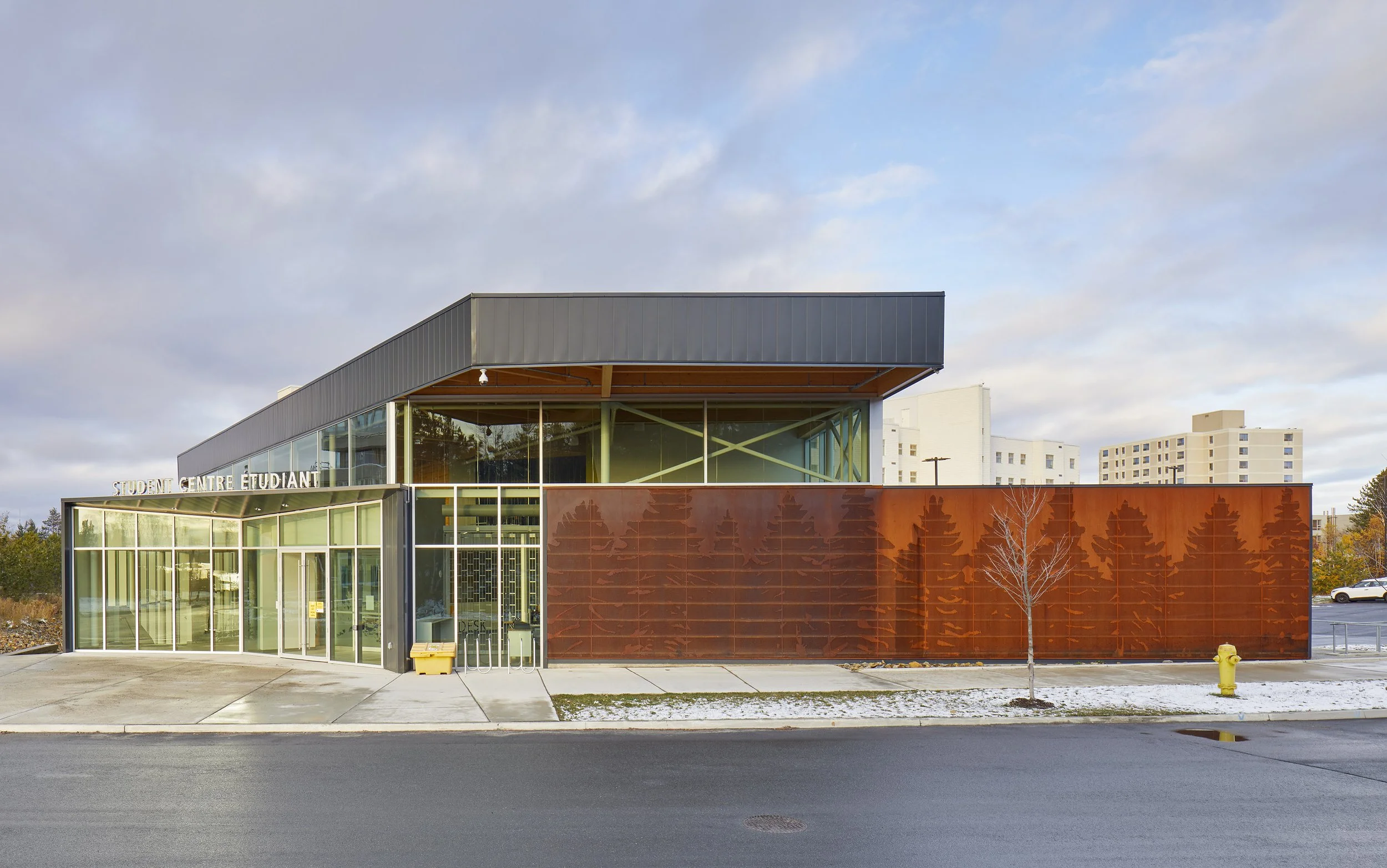 Laurentian University Student Centre - 2mm Custom Perforated Weathering ...
