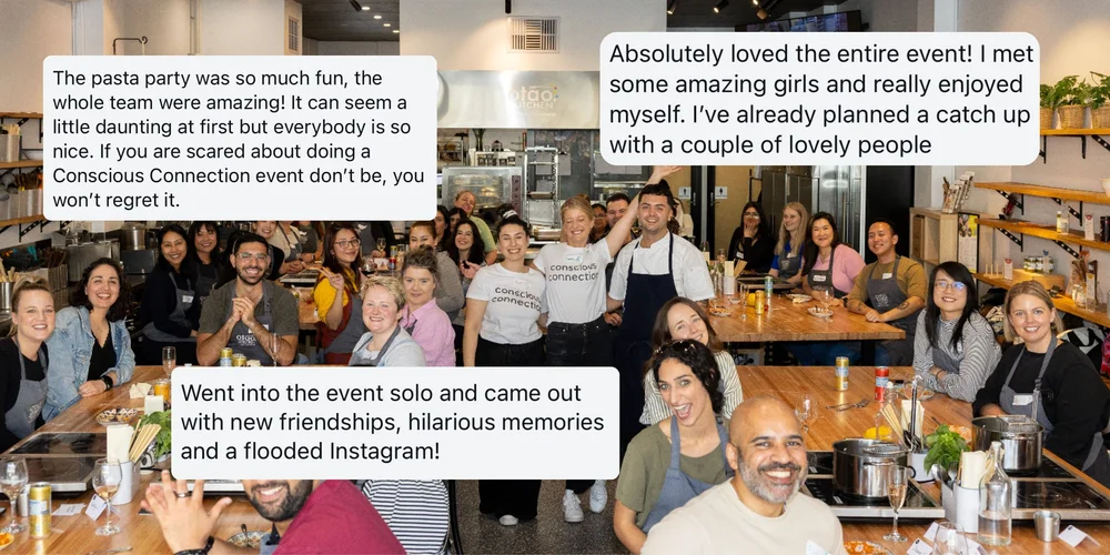 Pasta Party (ages 25-45) — Conscious Connection Events