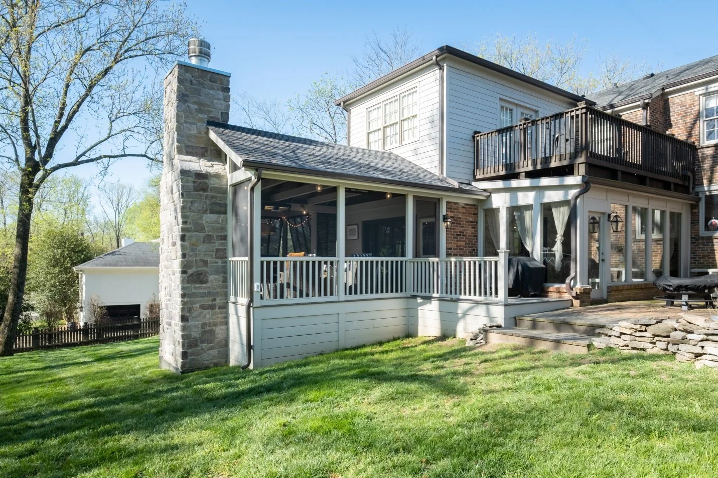 Outdoor living personified within this beautiful Belle Meade screened ...