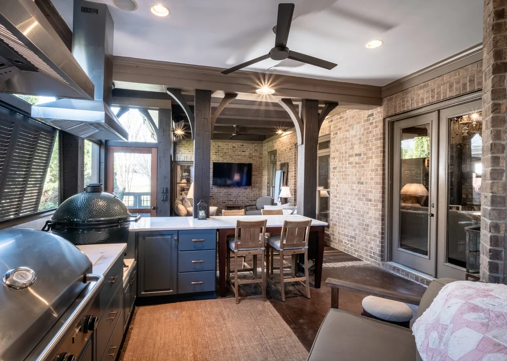 Adding an outdoor kitchen to your new porch — The Porch Company - A ...