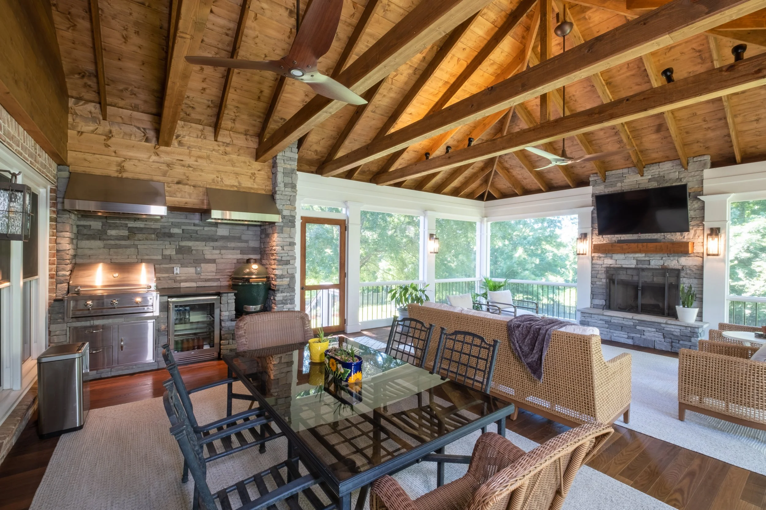 Adding an outdoor kitchen to your new porch — The Porch Company - A ...