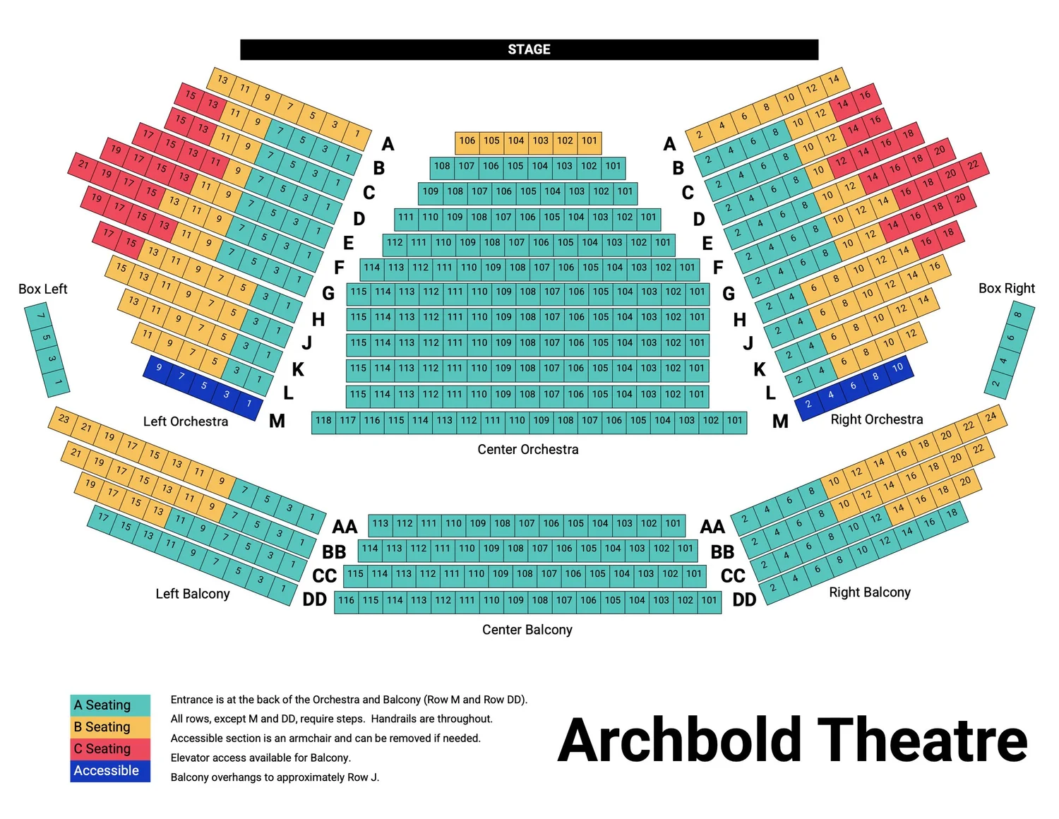 SEAT MAPS + VIEW — Syracuse Stage