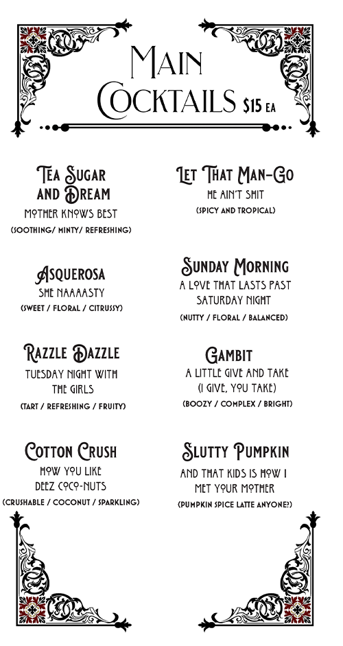 Craft Cocktails — Parla XXI Assembly