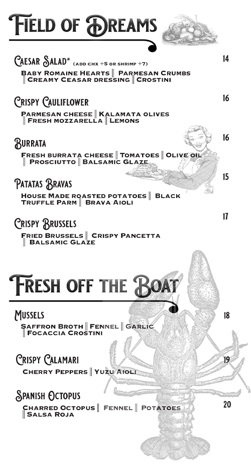 Dinner Fare — Parla XXI Assembly