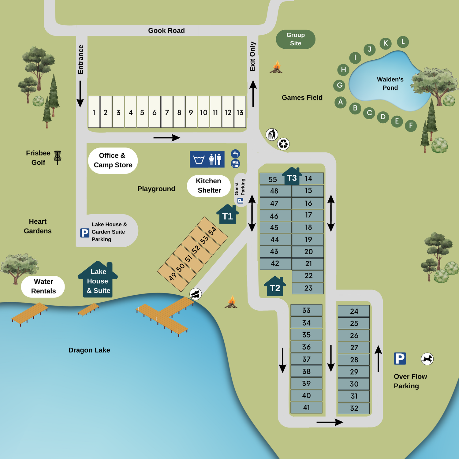 Map & Rates — Roberts Roost Resort