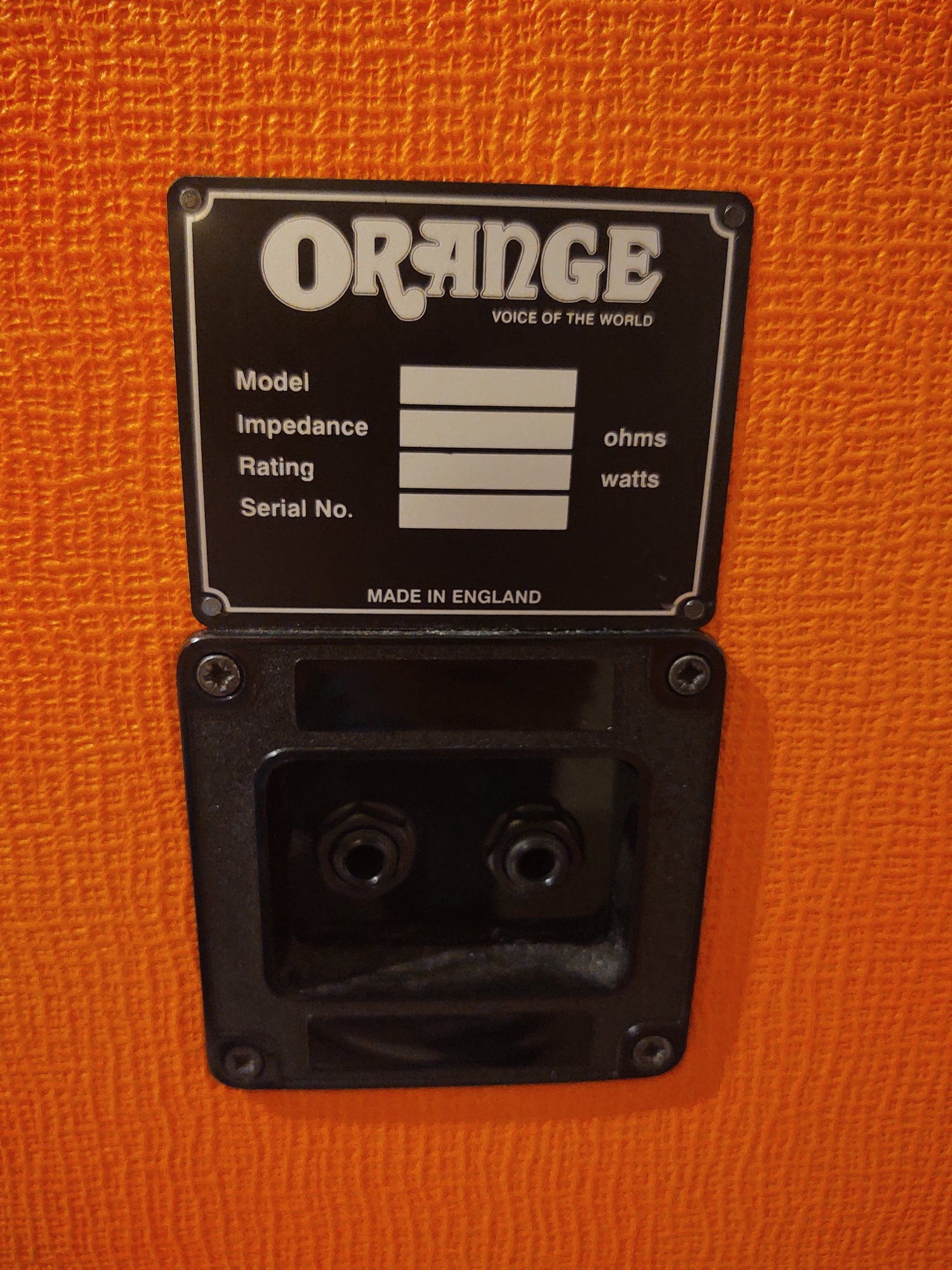 Technical Info — Vintage Orange Amplification