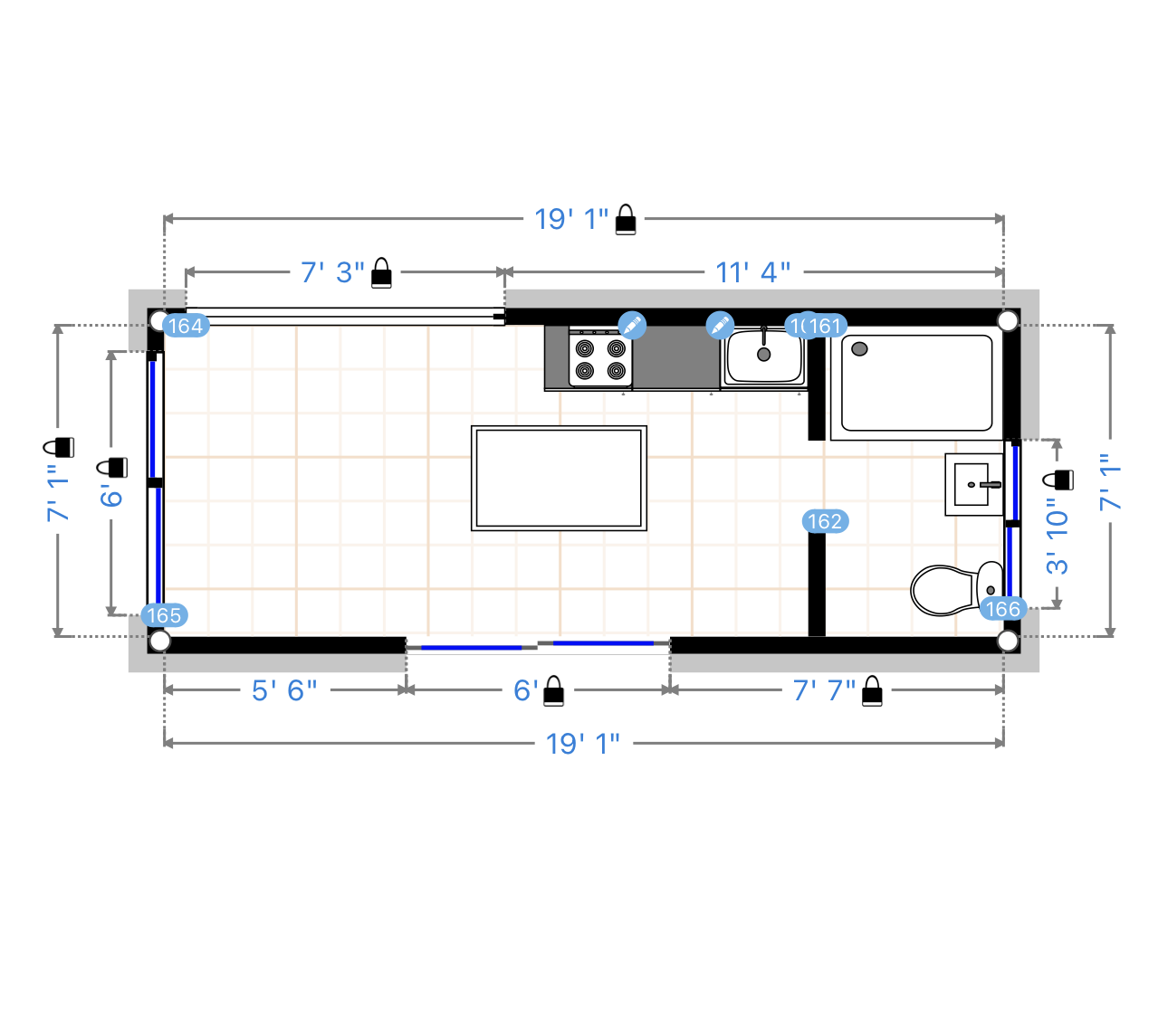 Model Office 160 — Conex Modular Customized Conex ADUs & Offices Bay Area