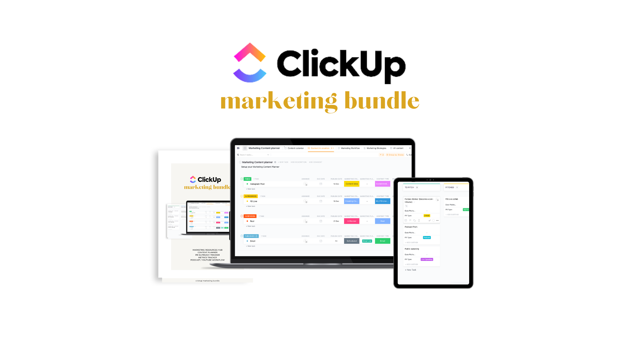 ClickUp Marketing Bundle Systemshaus clickup-marketing-bundle-systemshaus