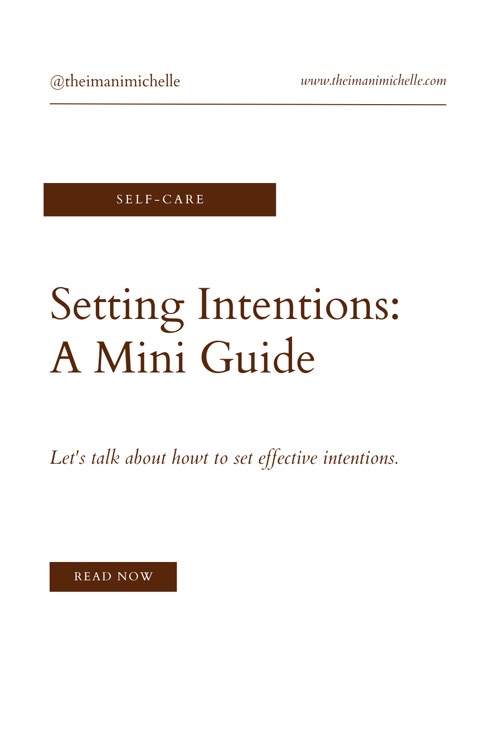 Writing Intentions: A Mini Guide — the imani michelle