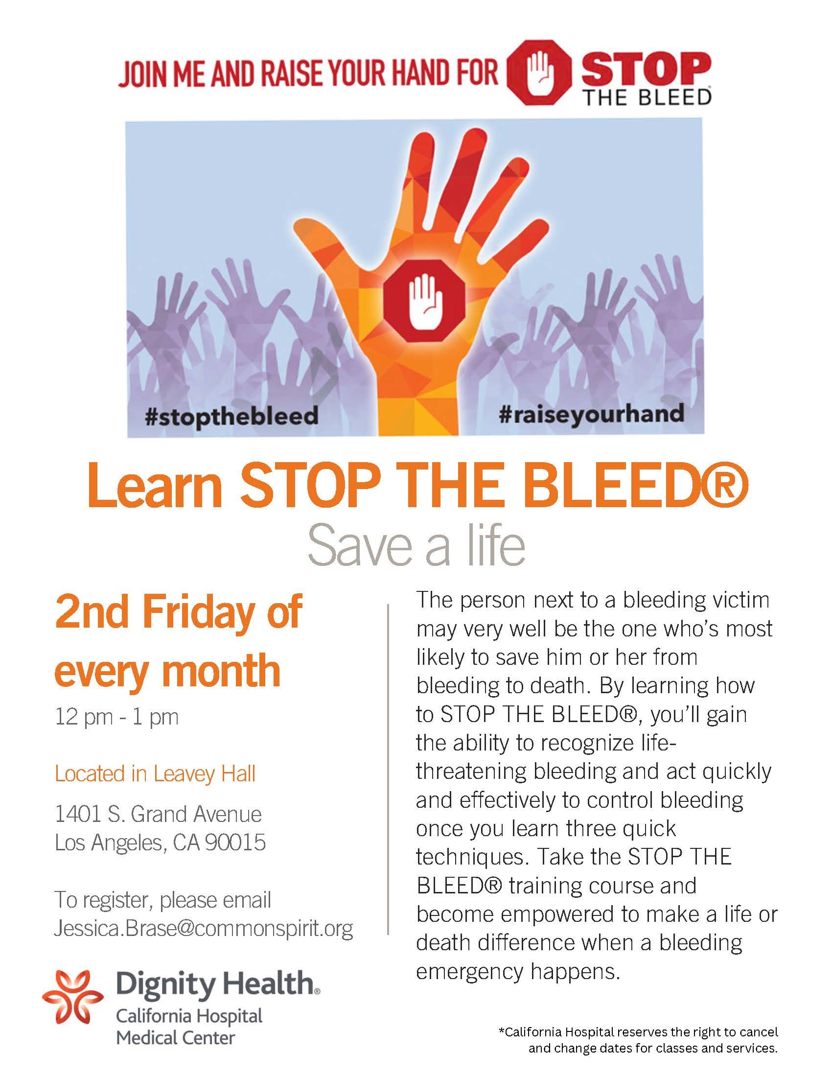 Stop the Bleed – Save a Life — SPNA - DTLA