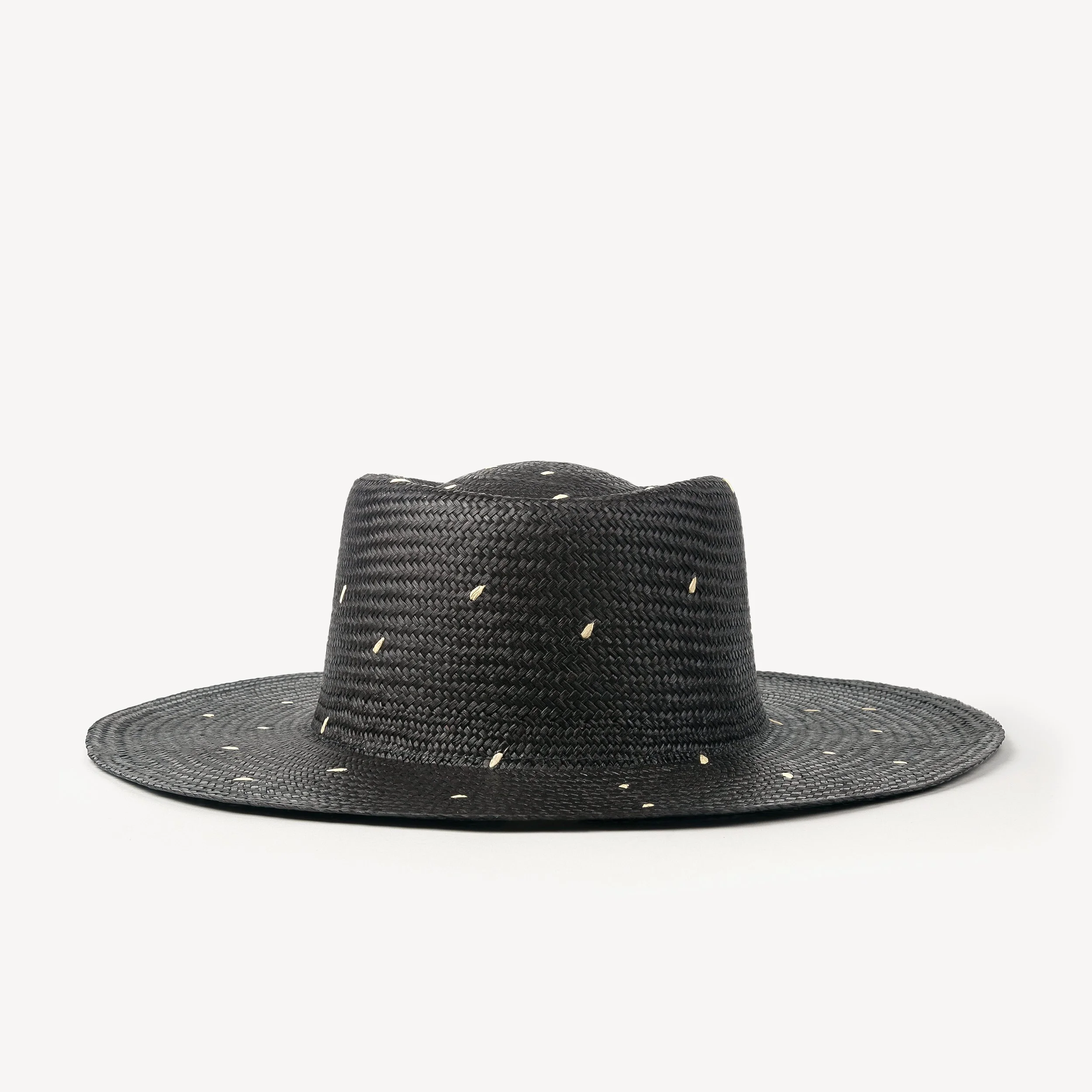 Inti - Wide Brim Designer Straw Hat — Elegancia Tropical Hats