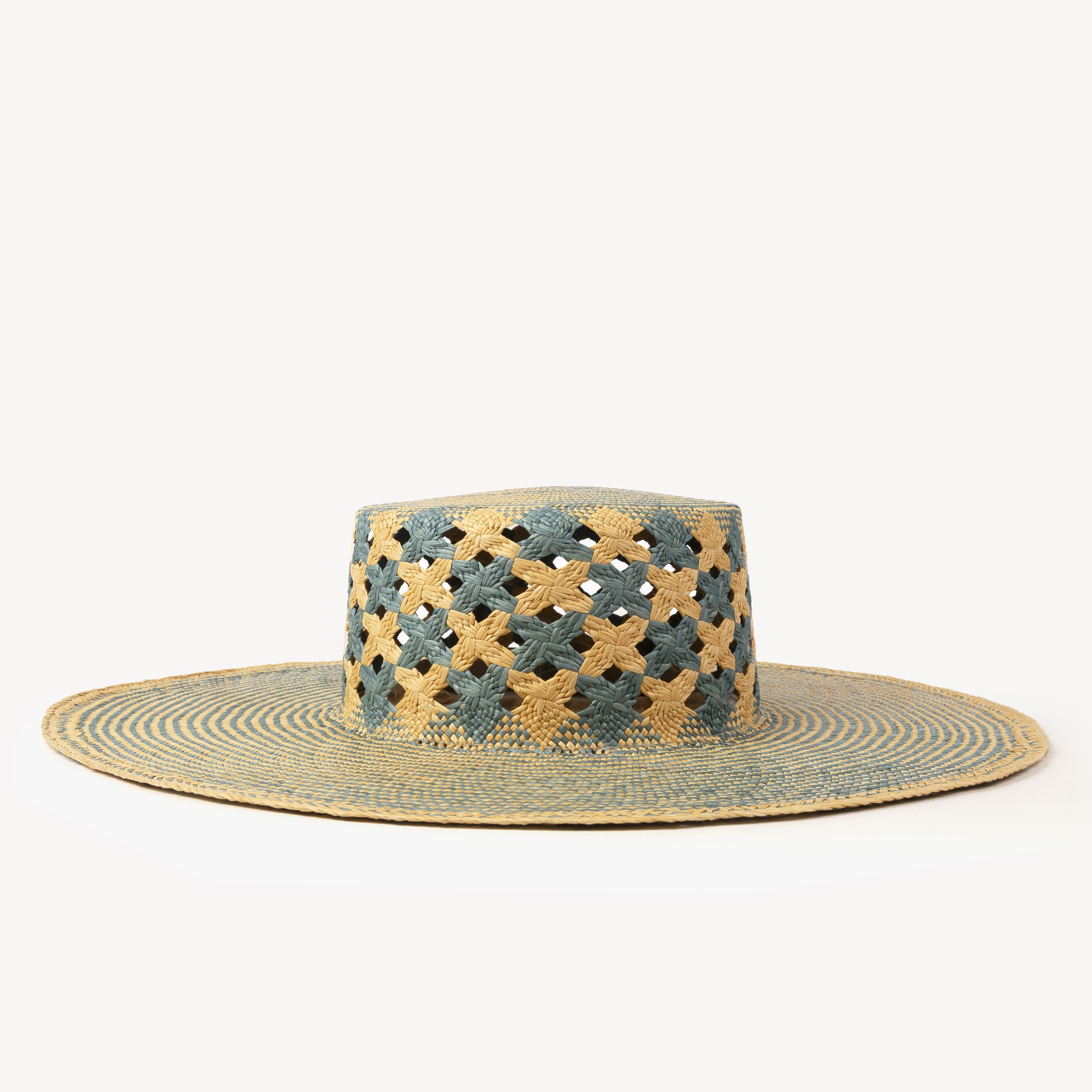 Noche - Boater Style Black Straw Hat — Elegancia Tropical Hats