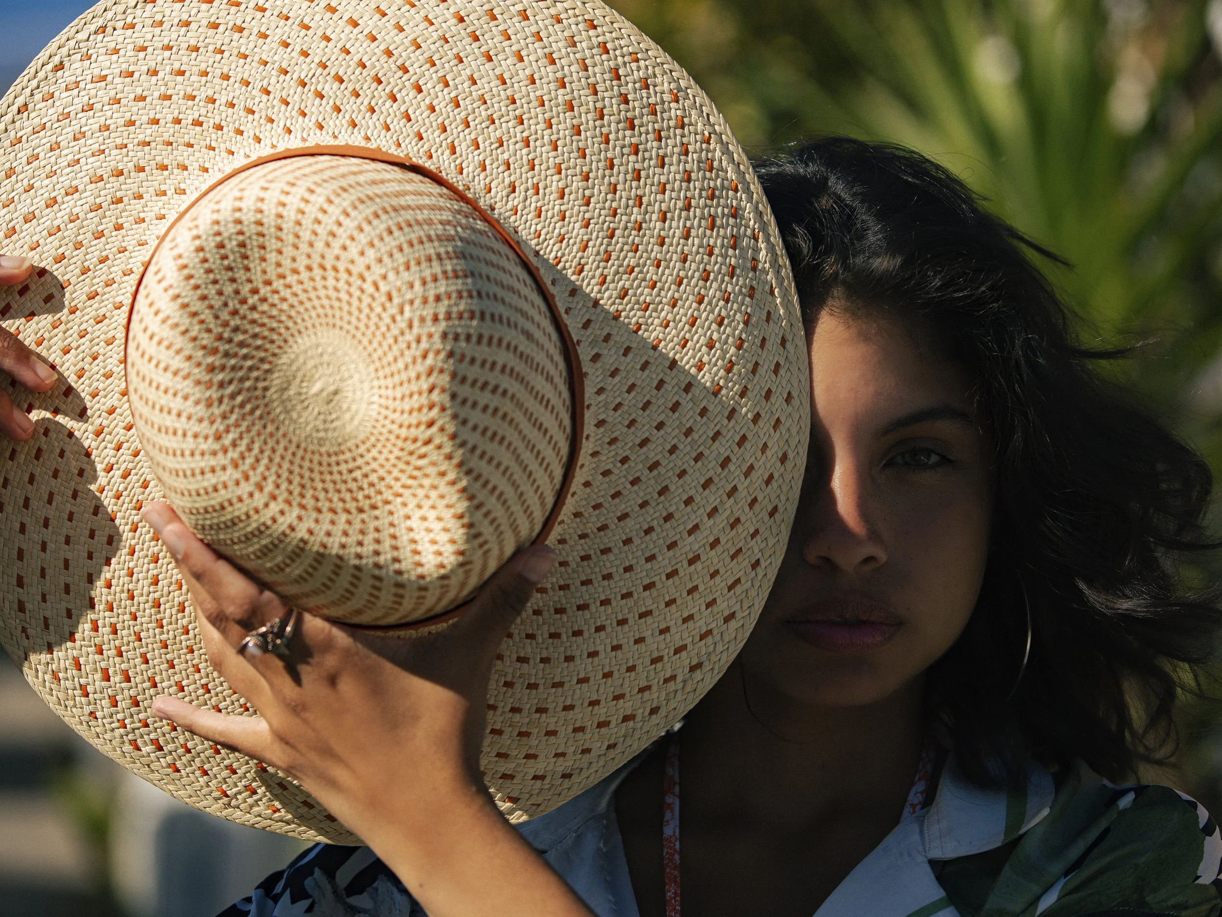 Inti - Wide Brim Designer Straw Hat — Elegancia Tropical Hats